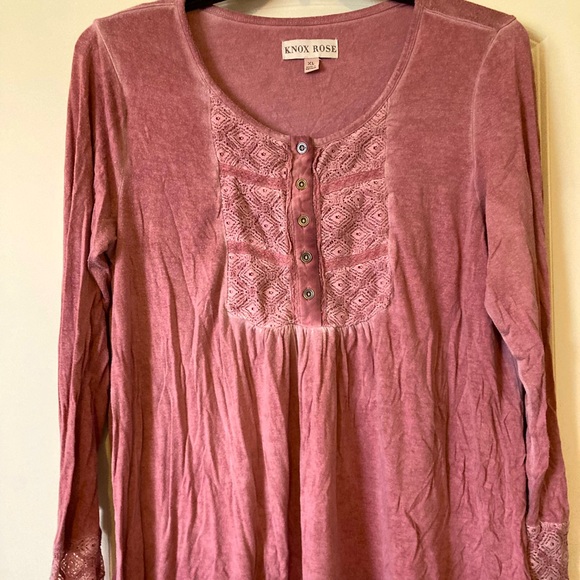 Knox Rose | Tops | Knox Rose Womens Long Sleeve Shirt Tunic | Poshmark
